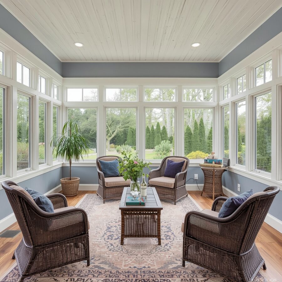 Best Sunroom Paint Colors: Interior Designer's Light-Filled Space Guide ...